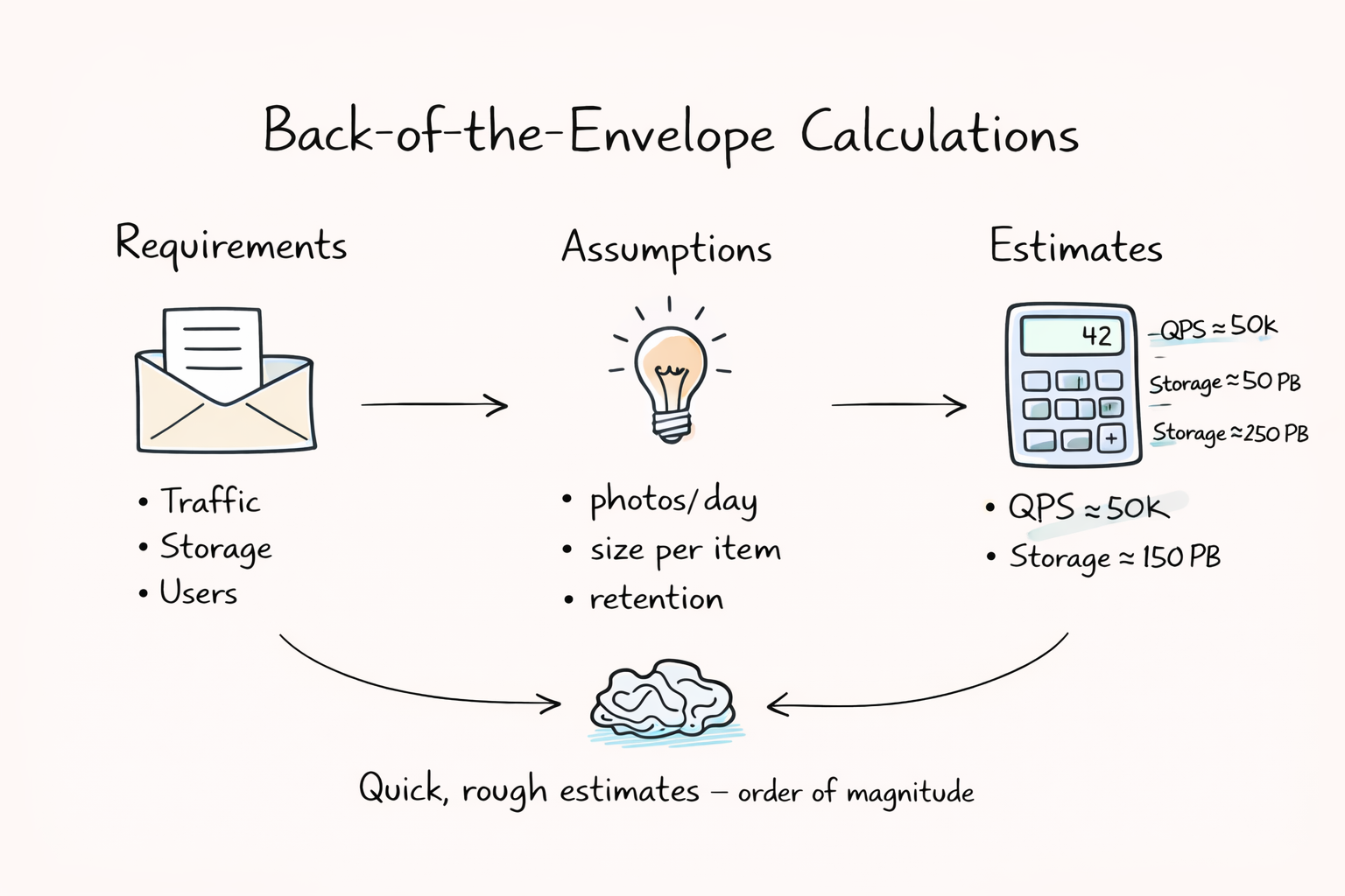 Back-of-the-Envelope Calculations | System Design Fundamentals | Pranay ...